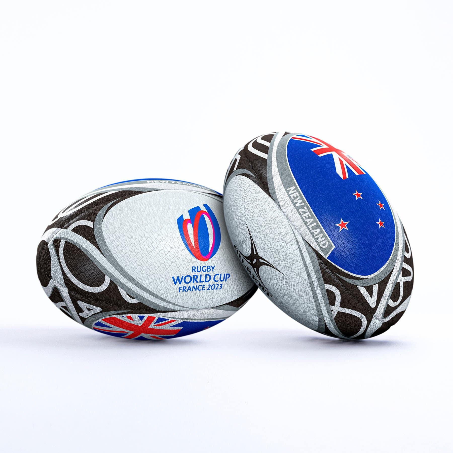 Gilbert RWC 2023 Flag Rugby Ball – New Zealand - Skoolah