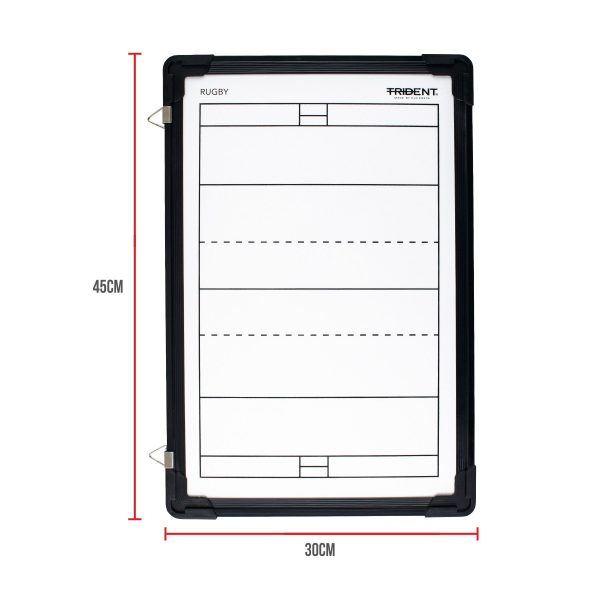 Trident Large Magnetic Coaching Board – Rugby (30 x 45cm) - Skoolah