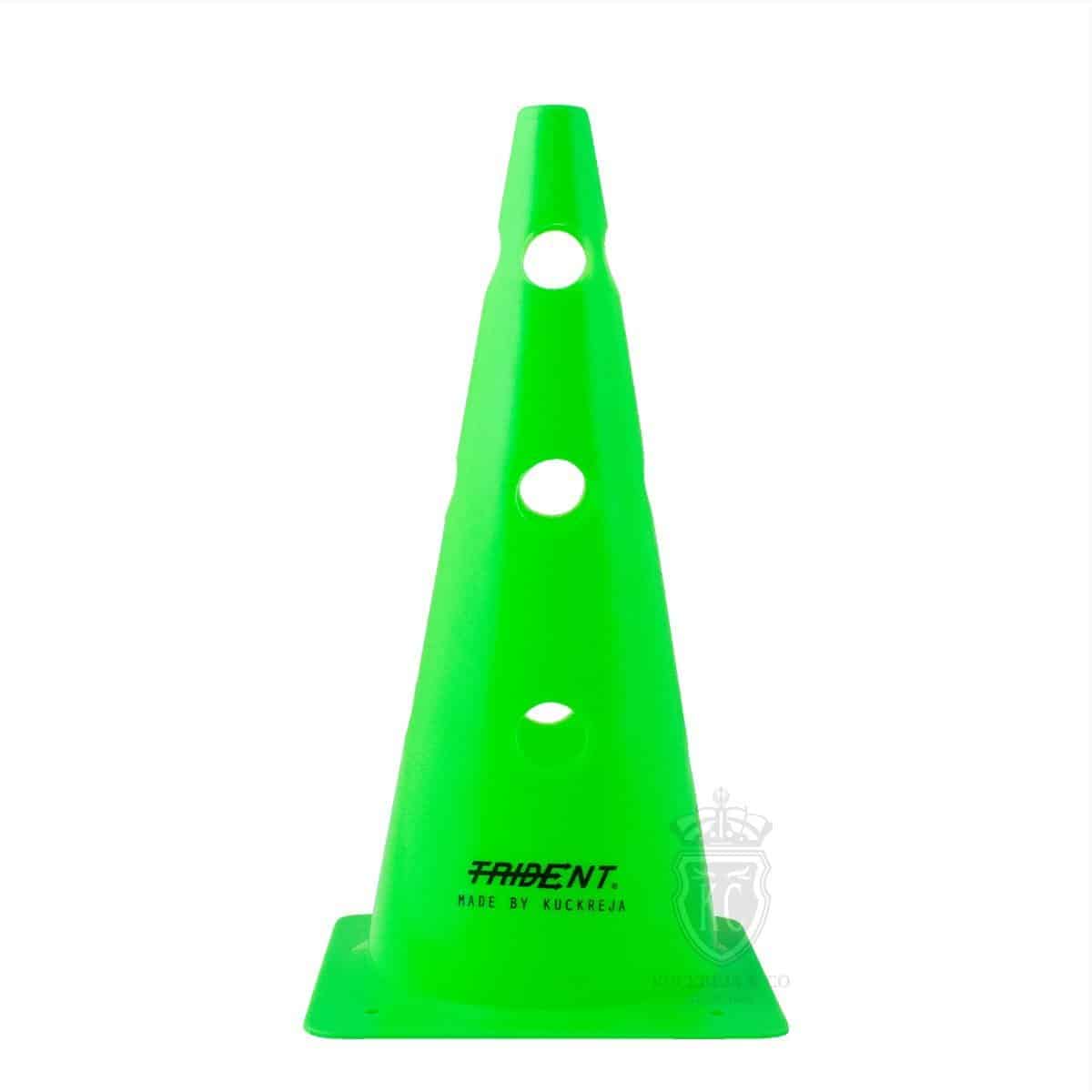 Trident 15″ Cone with Holes – Green - Skoolah