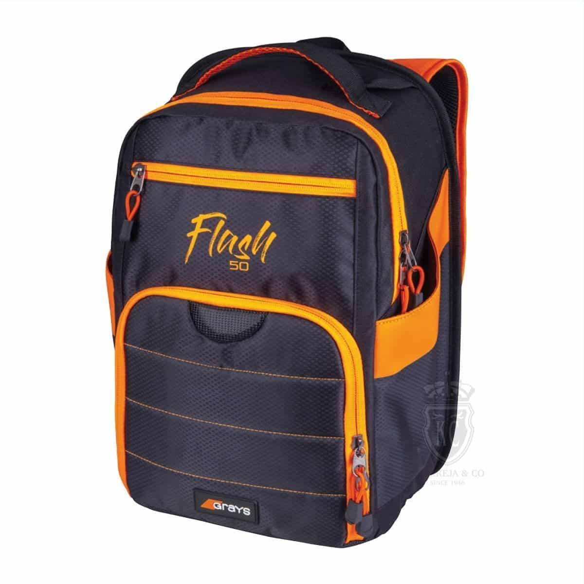 Grays Flash 50 Hockey Backpack – Black/Orange - Skoolah