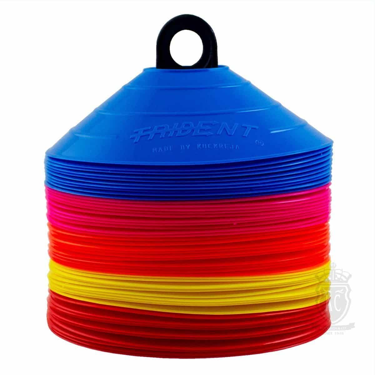 Trident Premium Disco Cone Set – 50 Pieces (Multicolour) - Skoolah