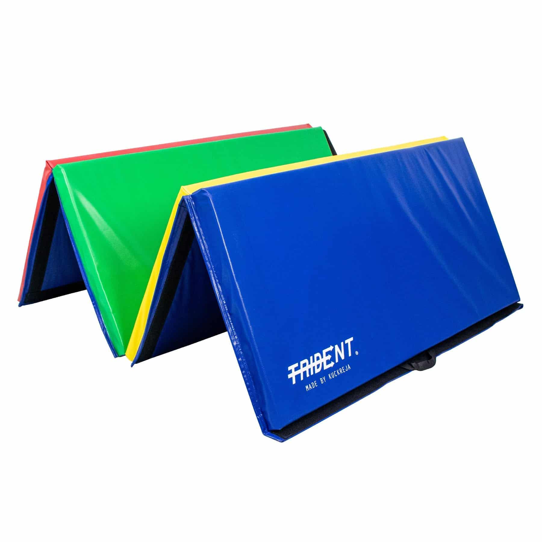 Trident Gymnastic Folding Mat – 244cm x 122cm x 5cm - Skoolah