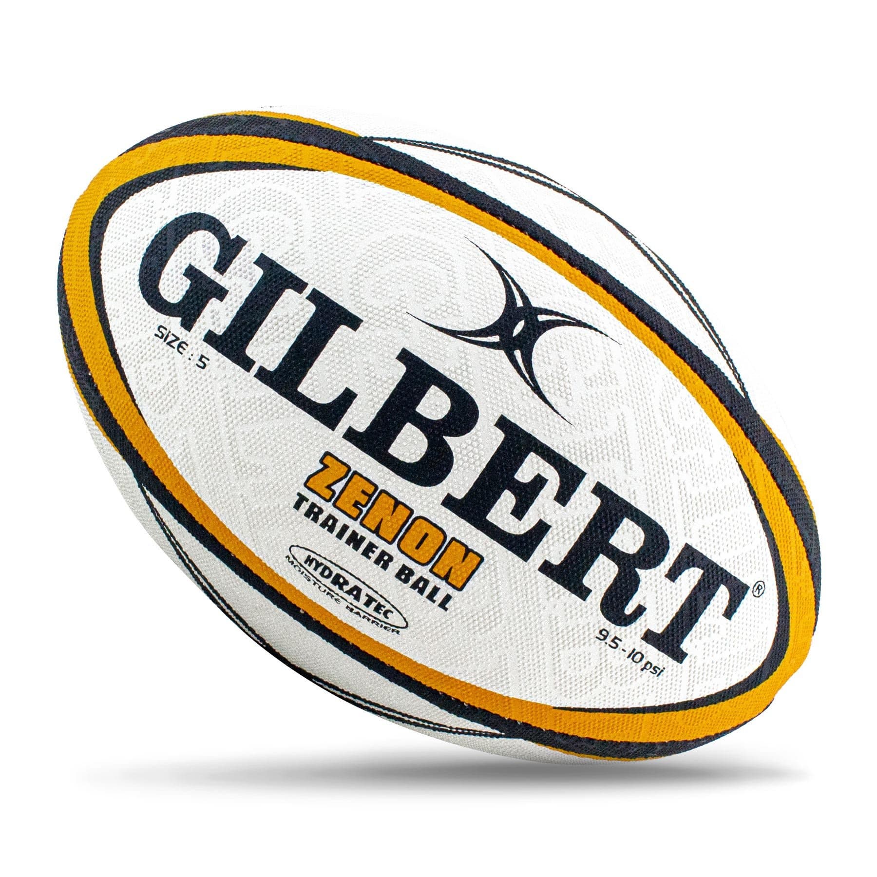 Gilbert Zenon Rugby Ball – Yellow (Size 5, 4, 3) - Skoolah