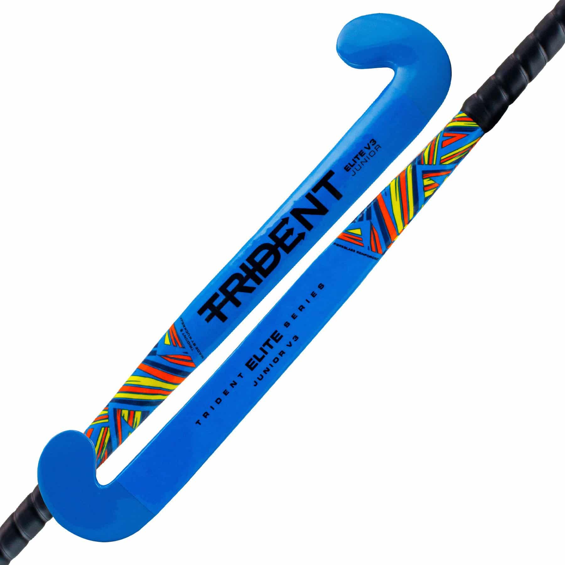 Trident Elite V3 Wooden Hockey Stick – Junior 34″ (Sky Blue) - Skoolah