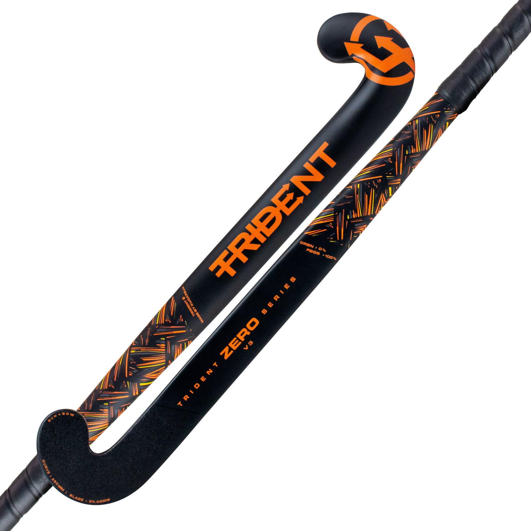 Trident Zero V3 Dynabow Composite Hockey Stick – Orange - Skoolah