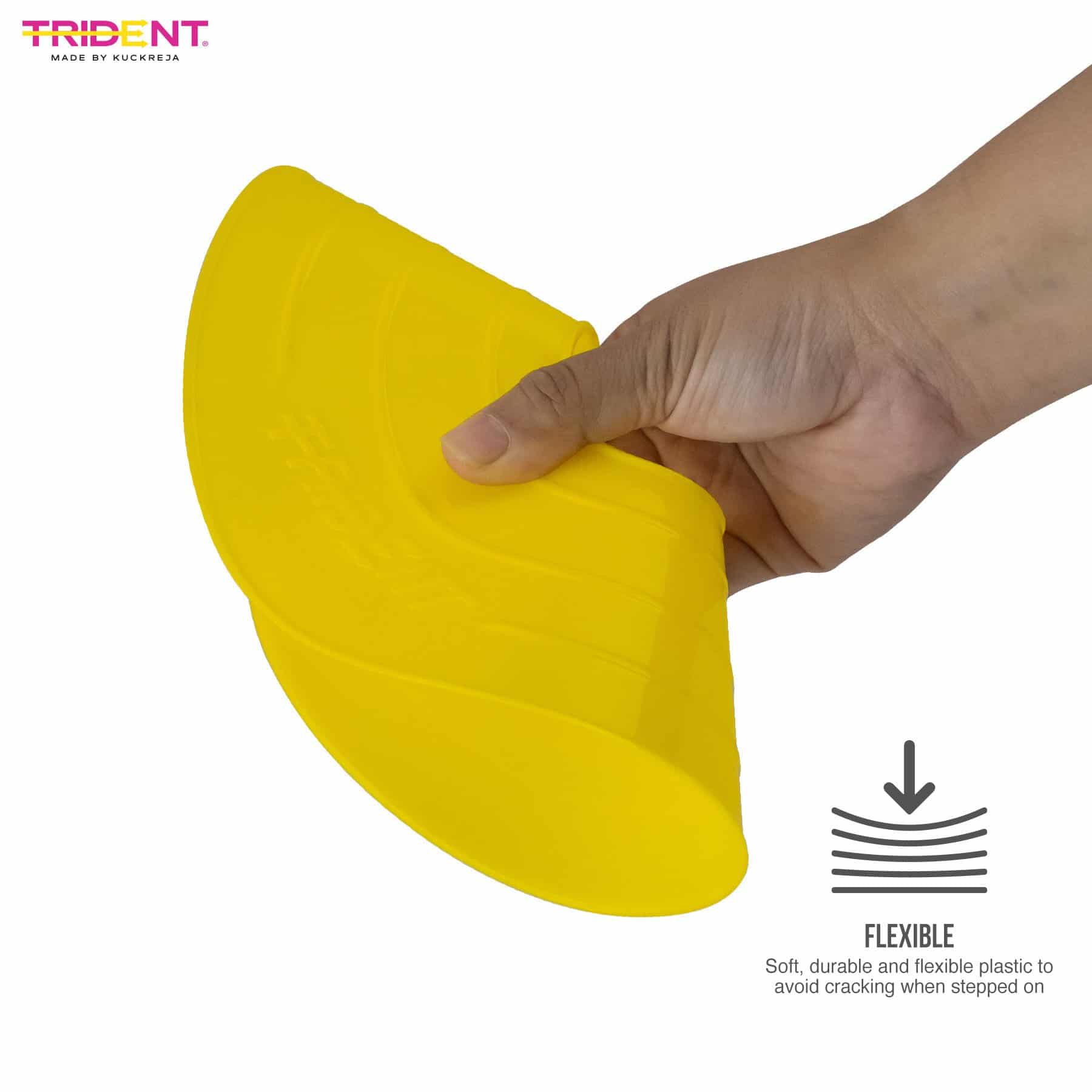 Trident Premium Disco Cone Set – 40 Pieces (Yellow) - Skoolah